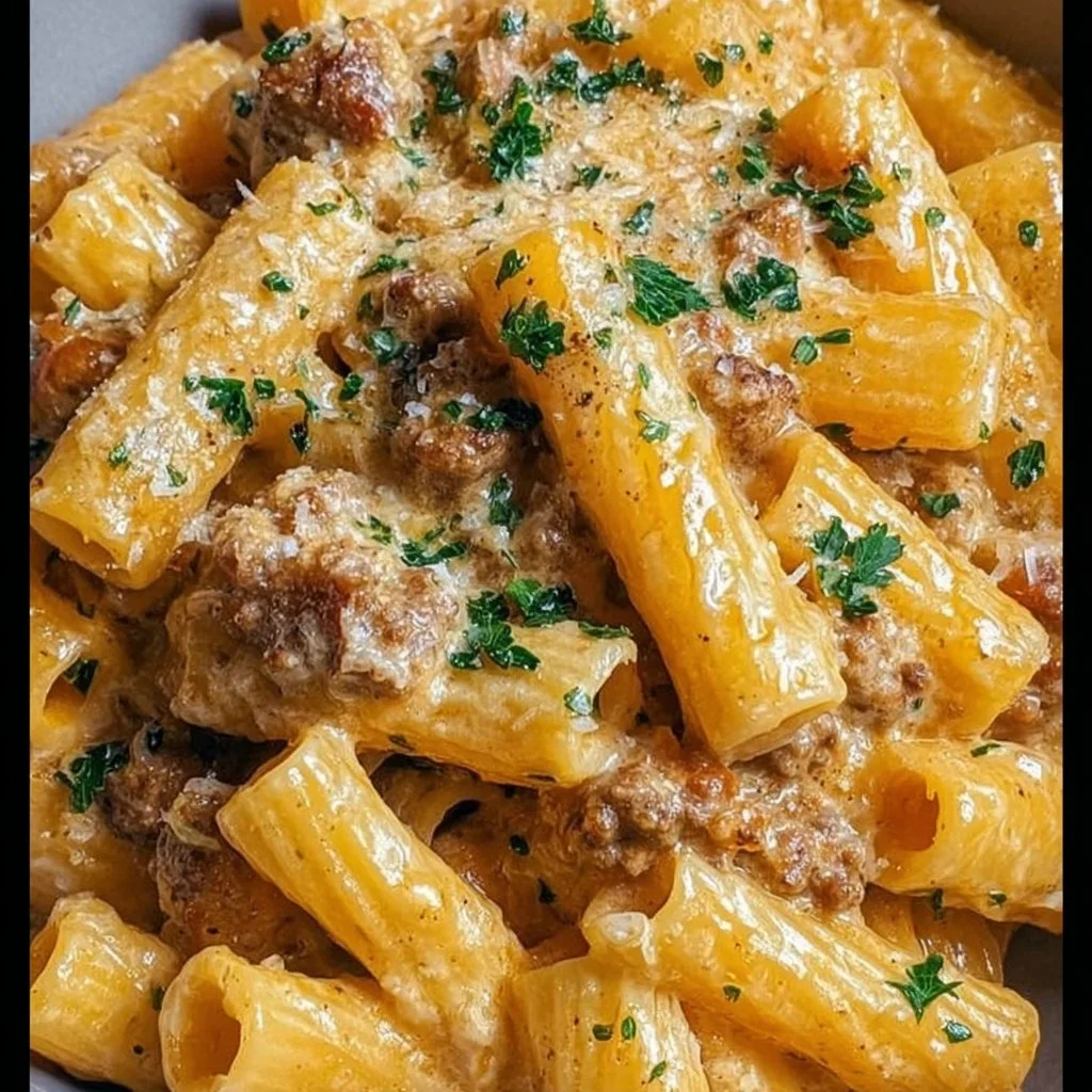 Creamy Italian Sausage Rigatoni
