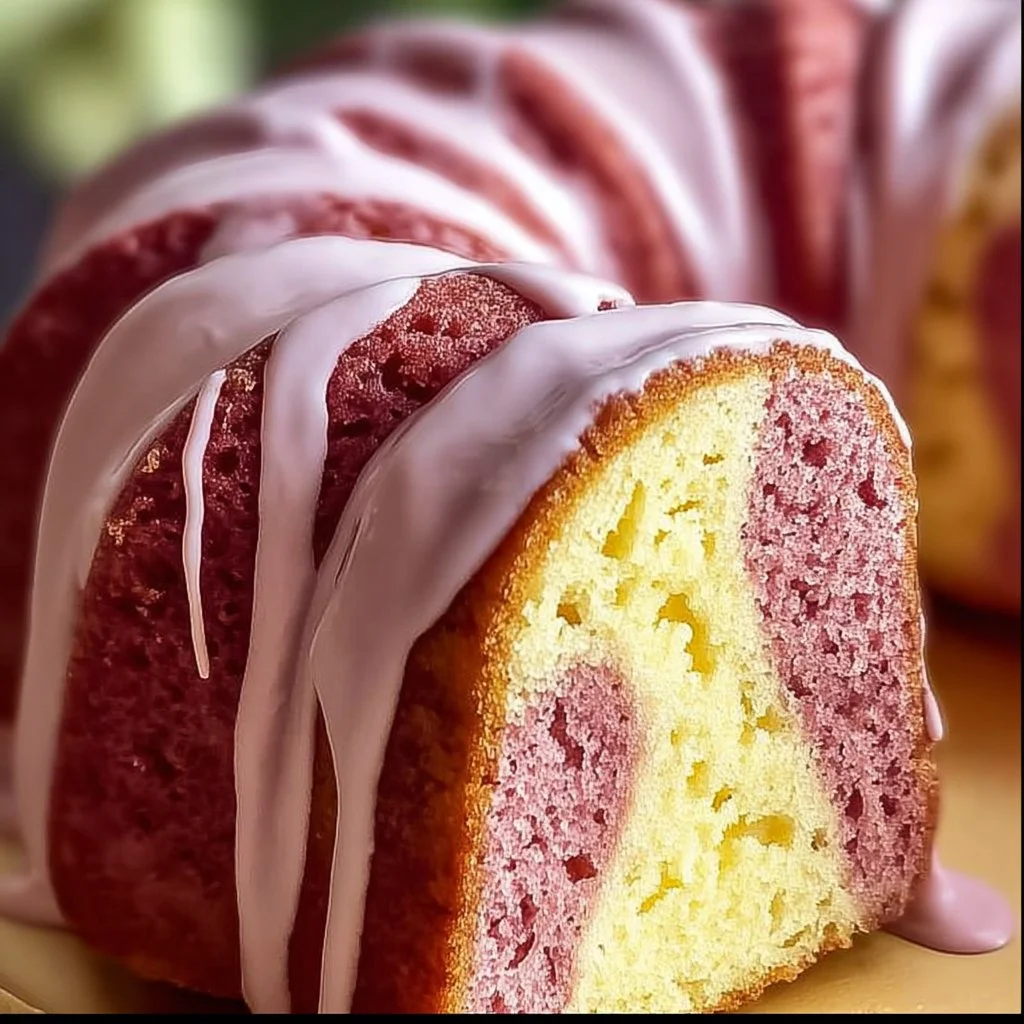 Strawberry Milkshake Pound Cake